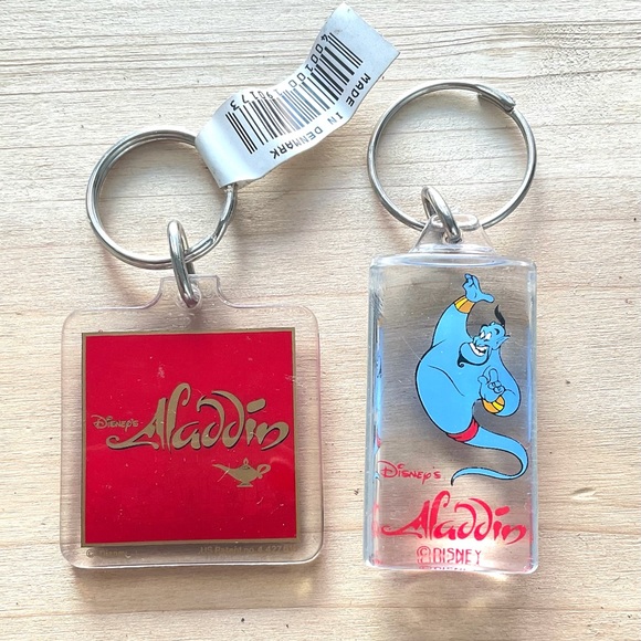 Disney | Accessories | Vintage Aladdin Key Chain Lot 2 Disney Jasmine ...